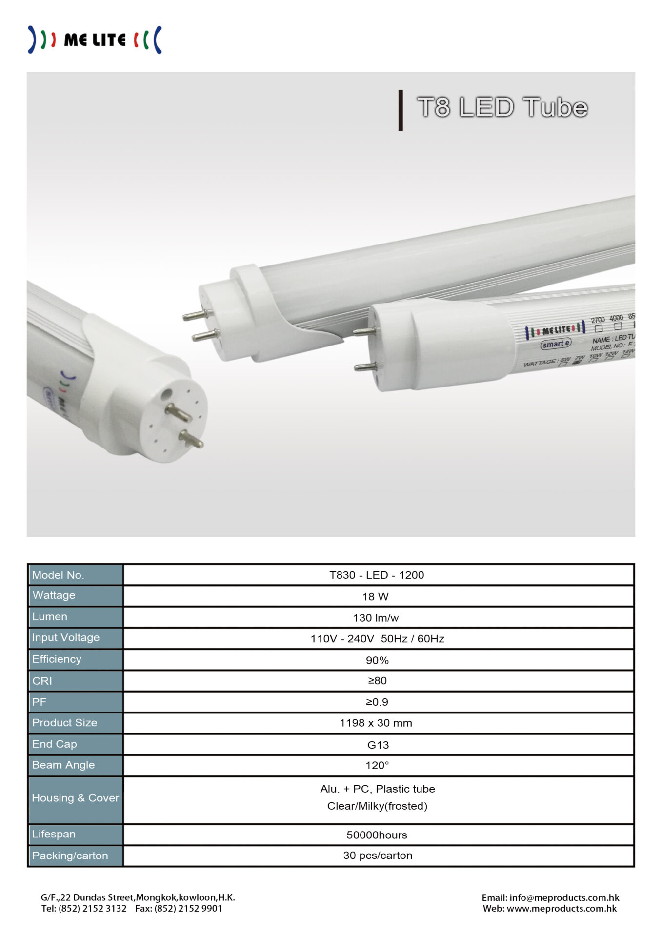 T8 LED tube - MeLite